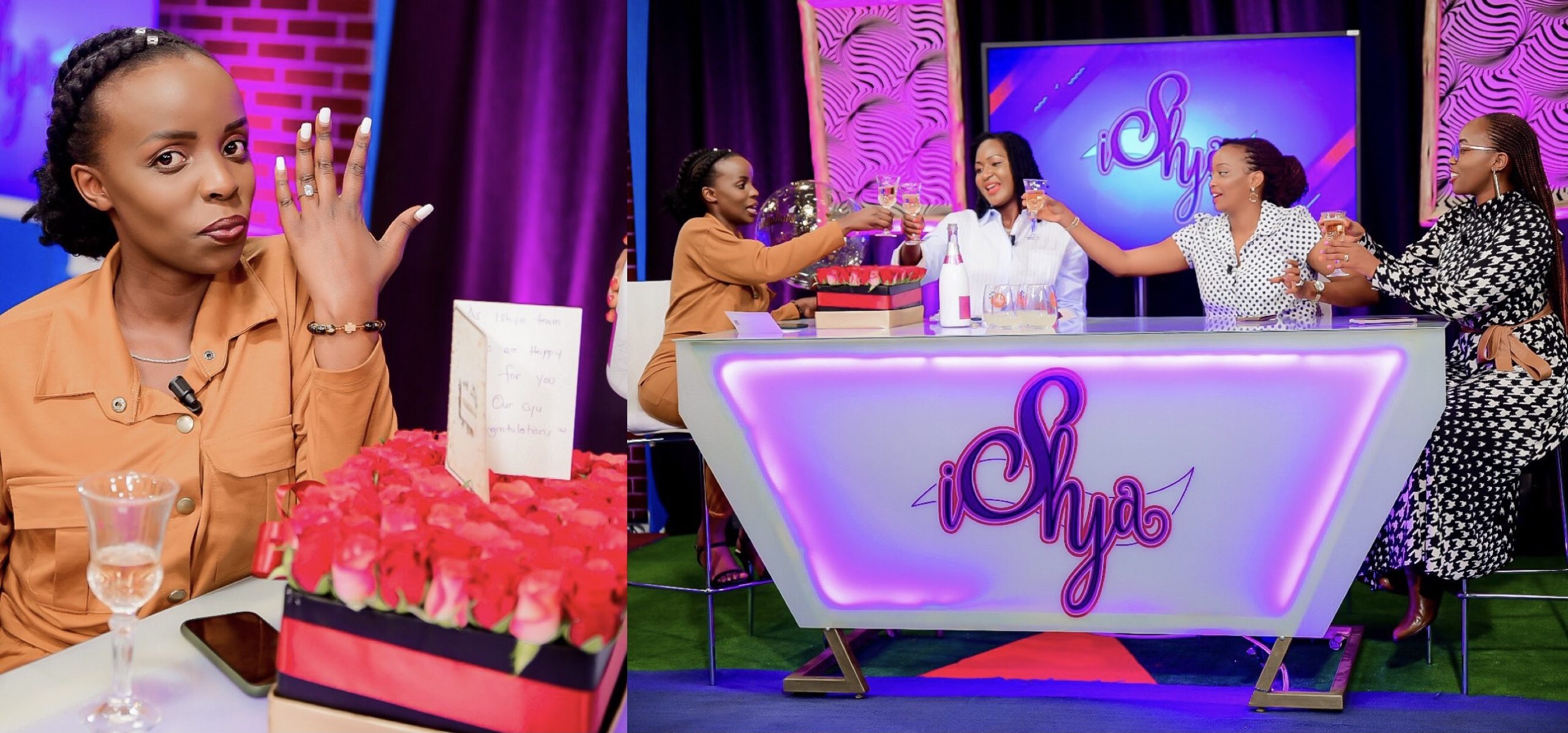 Umunyamakuru Cyuzuzo uherutse kwambikwa impeta yatunguwe na bagenzi be ...