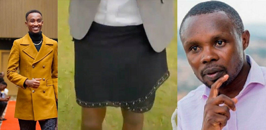 Umunyarwenya Clapton Kibonke yagaragaye yamabaye ijipo ngufi ndetse n ...