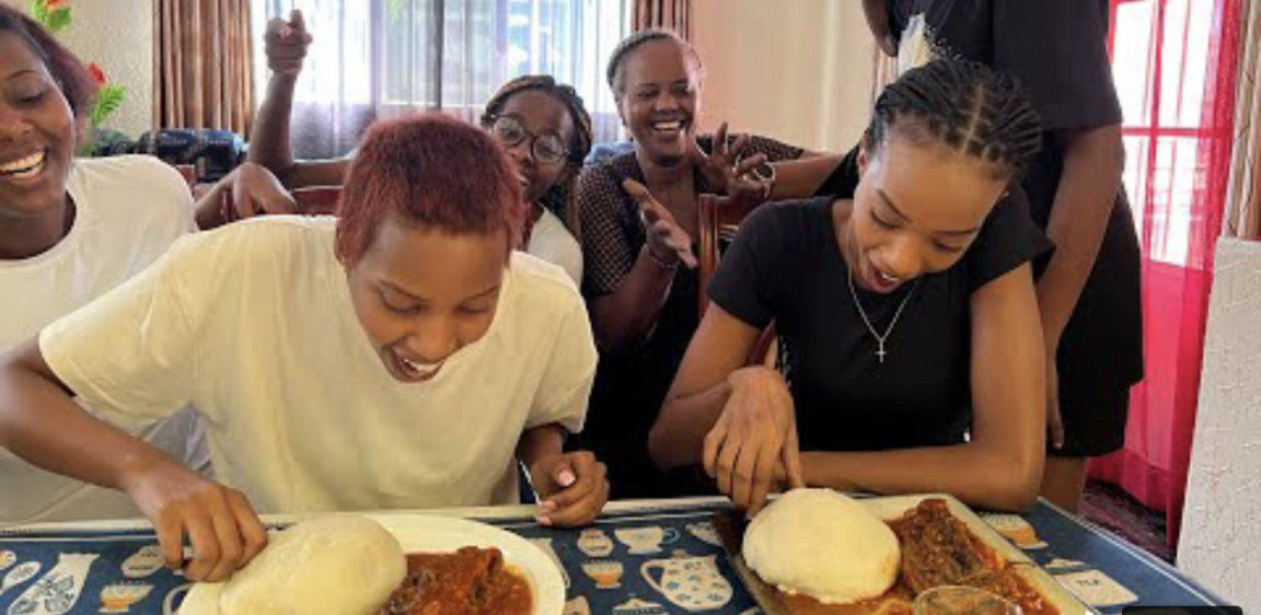 Hahiye: Miss Iradukunda Elsa yagaragaye mu marushanwa yo kurya ubugali ...