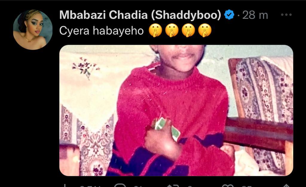 Ifoto ya Shaddy Boo akiri umwana yatumye abakoresha Imbuga ...