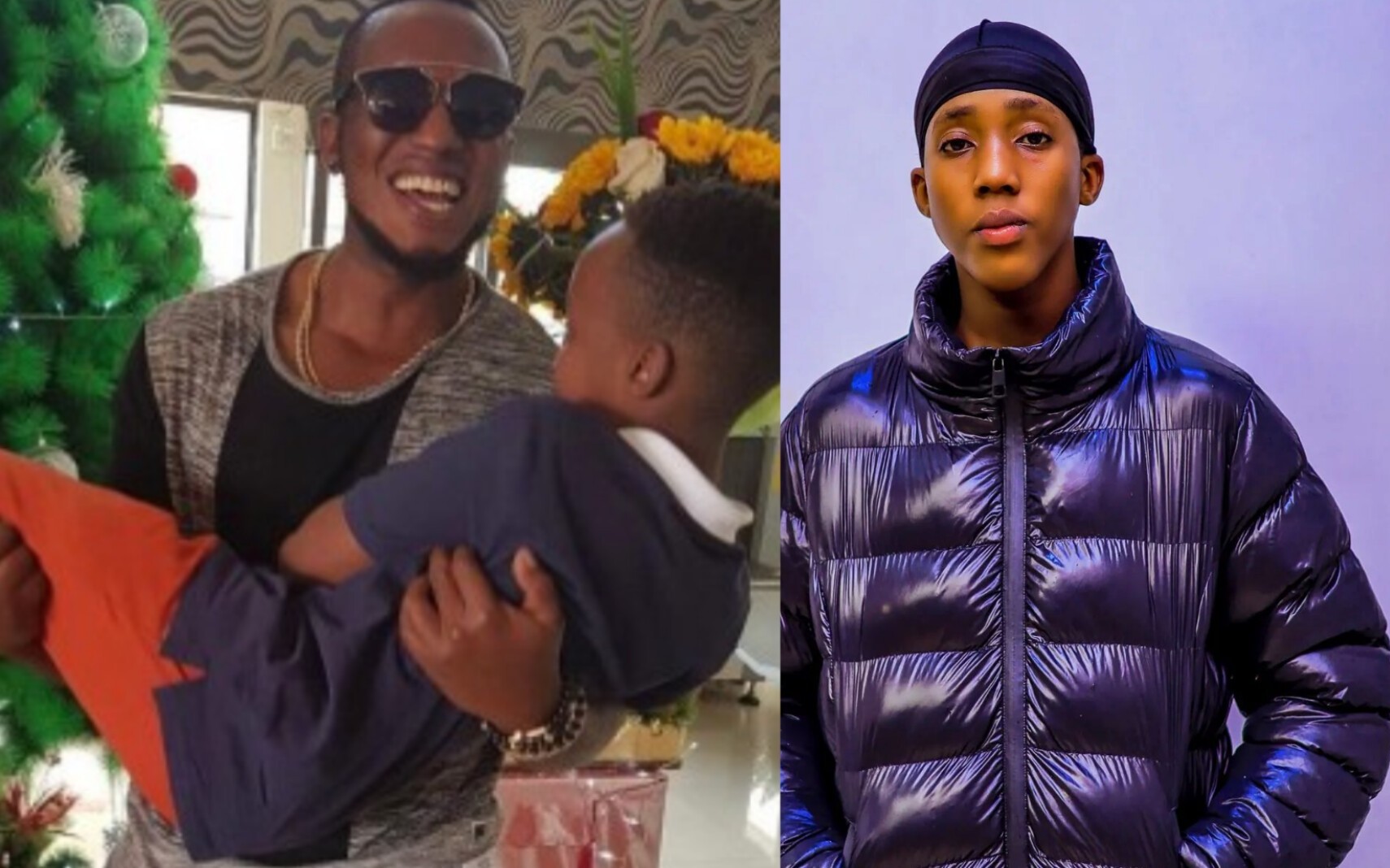 Amafoto: The Ben yagaragaye ateruye mwishywa we umaze ku munyekana nka ...