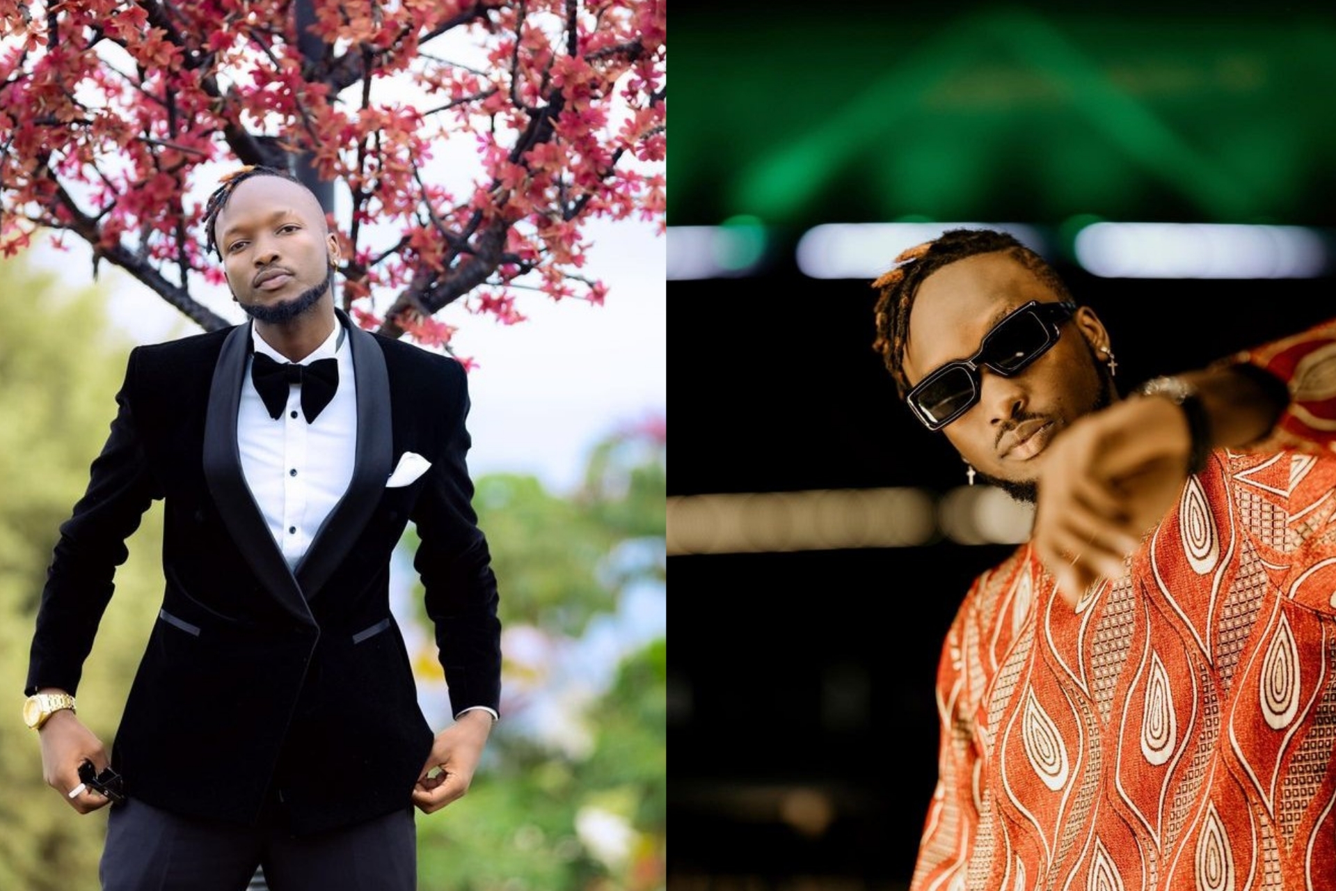 Amashusho ya Kevin Kade ari kumwe n'umukobwa wambaye bikini bari kurya ...