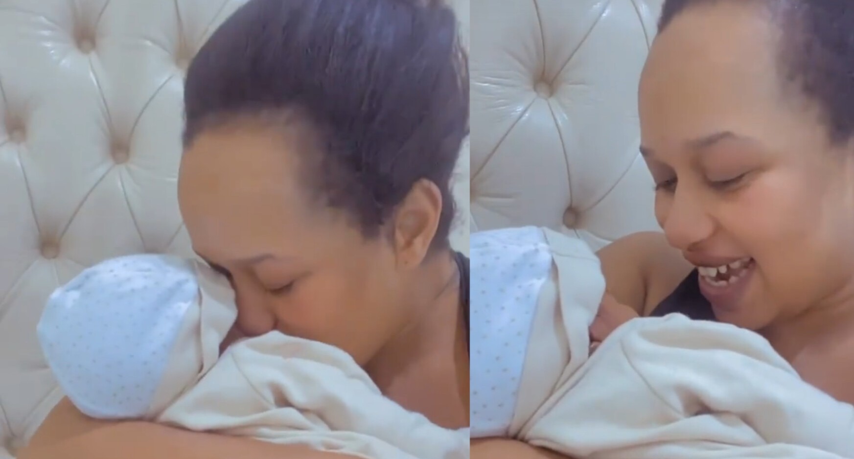 Keza bwa mbere yagaragaye ateruye umwana wamaze kuba icyamamare ...