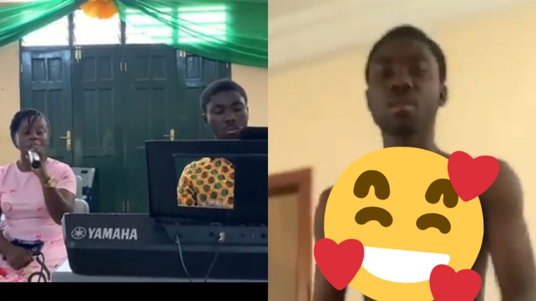 Amashusho y'urukozasoni y'umusore ucuranga mu rusengero akomeje gutuma ...