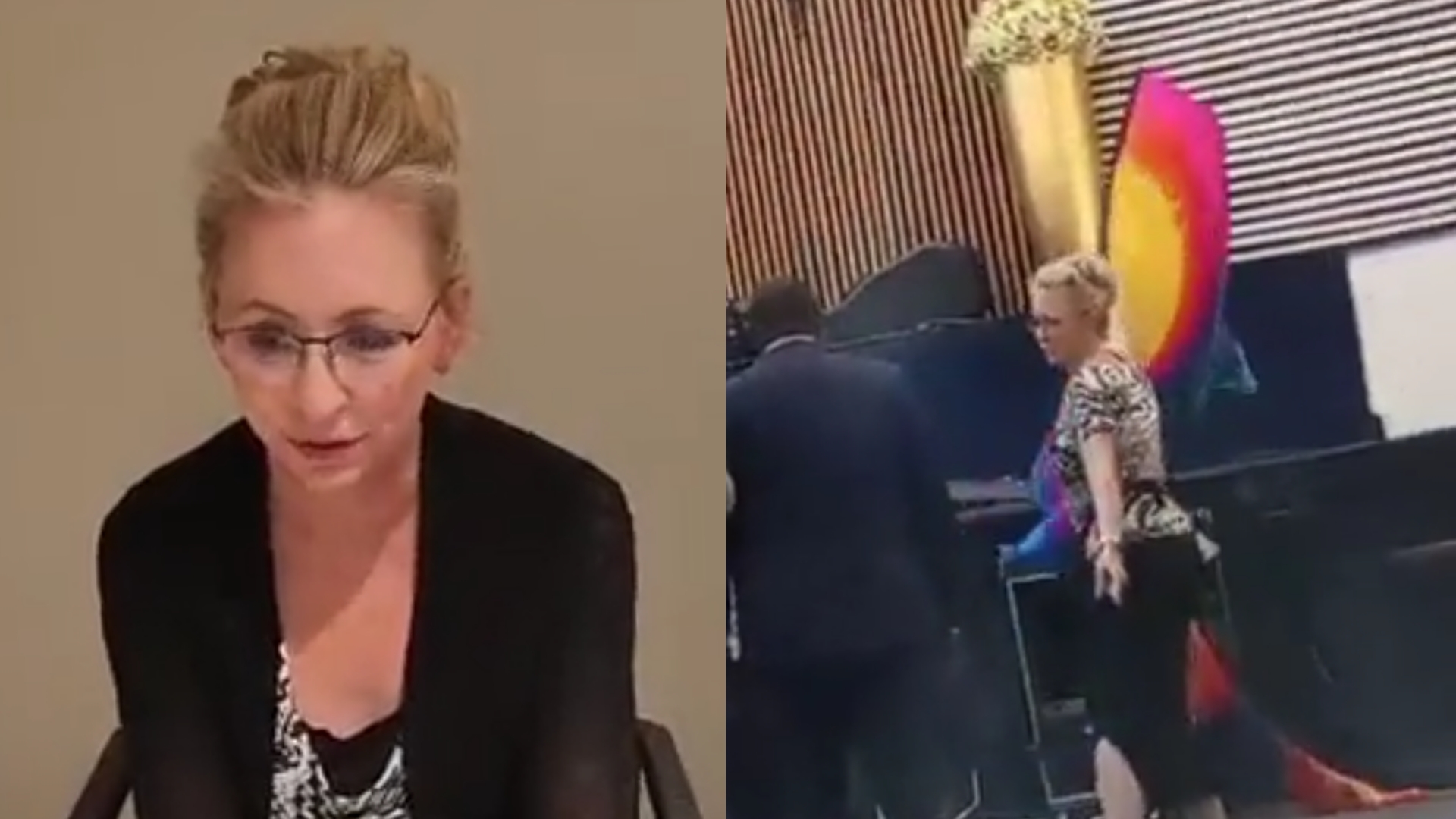 Wa muzungukazi wagaragaye azunguriza idarapo ry'abatinganyi mu ...