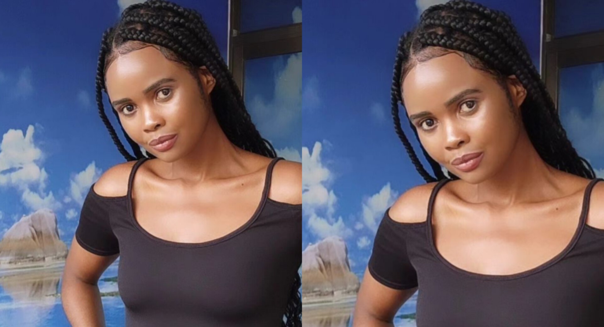 Ikibazo ni ubushyuhe bwinshi! Umuhanzikazi Sunny mu buryo bugaragarira buri wese yafashe amafoto ...