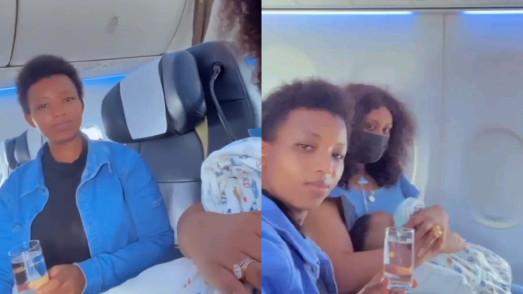 Umukozi wo mu rugo rwa Aliah Cool yuriranye indege na Nyirabuja wajyanye n'umwana we aherutse ...