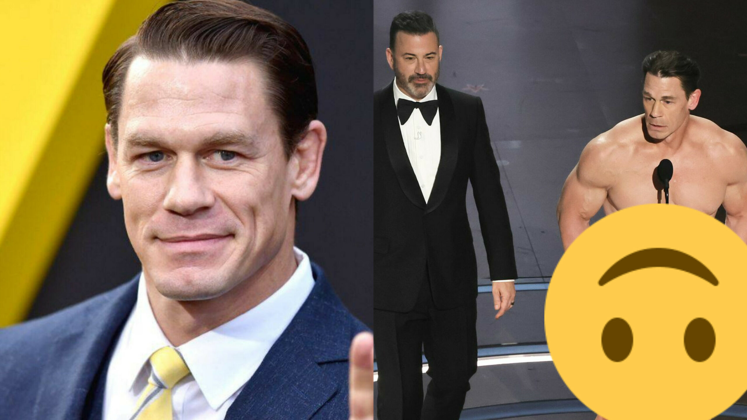 John Cena ubwo yajyaga gutanga ibihembo yatunguranye agenda yambaye ...